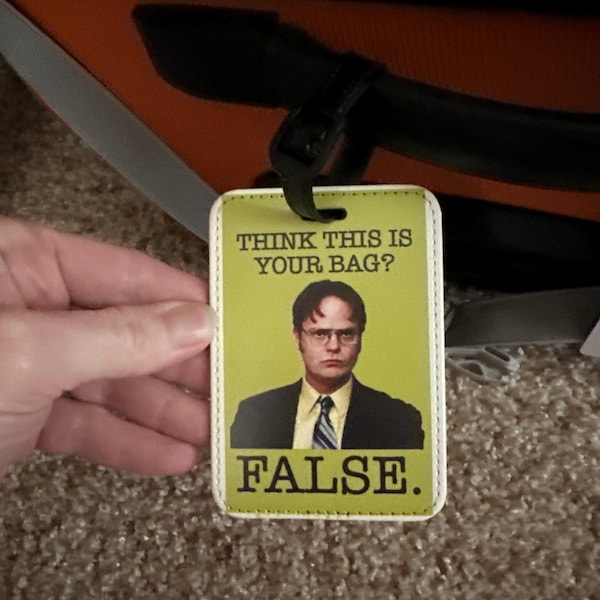 So Sue Me - the Office Luggage Tag - Michael Scott - the Office Gift ...