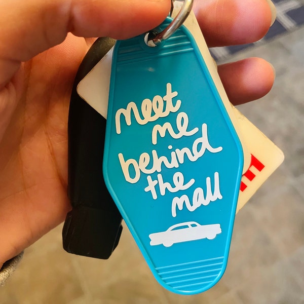 Vintage Motel Style Keychain Rhombus Hotel Key Tag Customizable ...