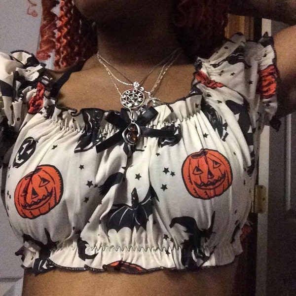 Hocus Pocus off the Shoulder Crop Top and Matching Thong or High ...