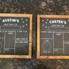 First Day of School Chalkboard Personalized Framed Double Sided First ...