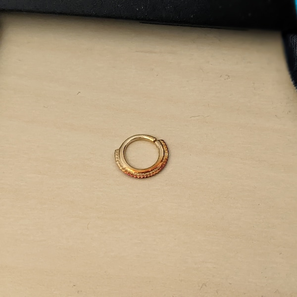 Gold Septum Ring, 14K Gold Septum, Gold Septum Jewelry, Gold Septum ...