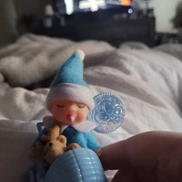 Sleeping Newborn Elf Baby Doll Set, Elf Prop, Elf Accessory, Shelf ...