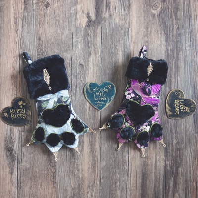 Animal Paw Stocking Sewing Pattern & Tutorial Christmas Holiday Easy ...