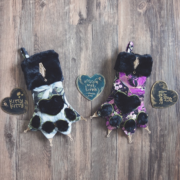 Animal Paw Stocking Sewing Pattern & Tutorial | Christmas | Holiday ...