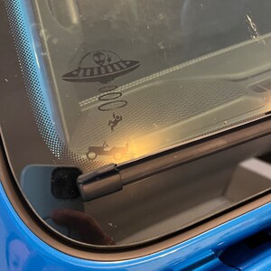 Jeeper Windshield Decal Alien Abduction/ufo Jeeper Sticker /wrangler ...