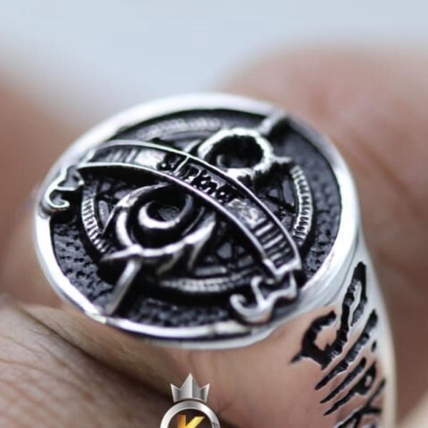 Asmodeus Ring Sigil of Asmodeus Silver 925 Asmodeus Minimal Ring - Etsy