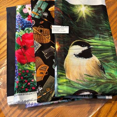 35 Digital Fabric Panel David Textiles Christmas Midnight Meeting Santa ...