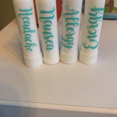 Blank Inhaler Labels, Essential Oil Inhaler Labels, Essential Oil ...