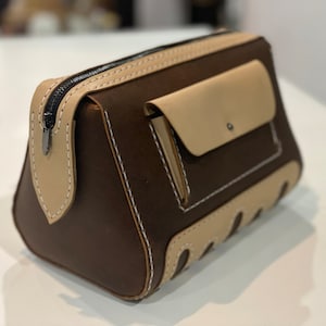 Dopp Kit Pattern Toiletry Bag Pattern Leather DIY Pdf Download Leather ...