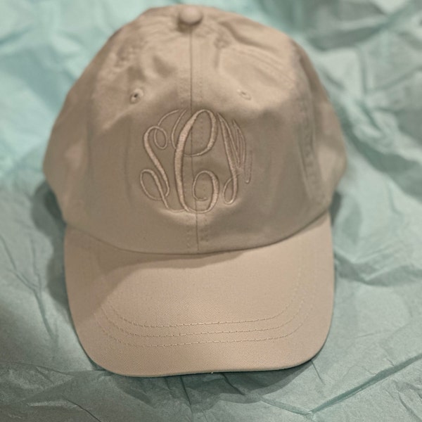 MONOGRAM Baseball Cap for Kids, Monogrammed Baseball Cap, Personalized ...