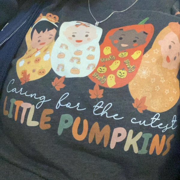 NICU Nurse Halloween Shirt, Fall Neonatal ICU Nurse Tshirt, Spooky ...