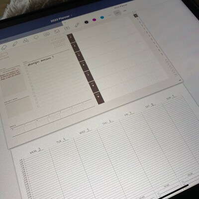 Weekly Planner Printable Minimalist, Digital Planner iPad Weekly ...