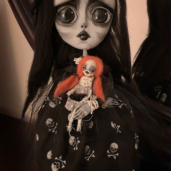 Ooak Doll-handmade Doll-ooak Art Doll-witch Doll-ooak Witch Doll-dark ...