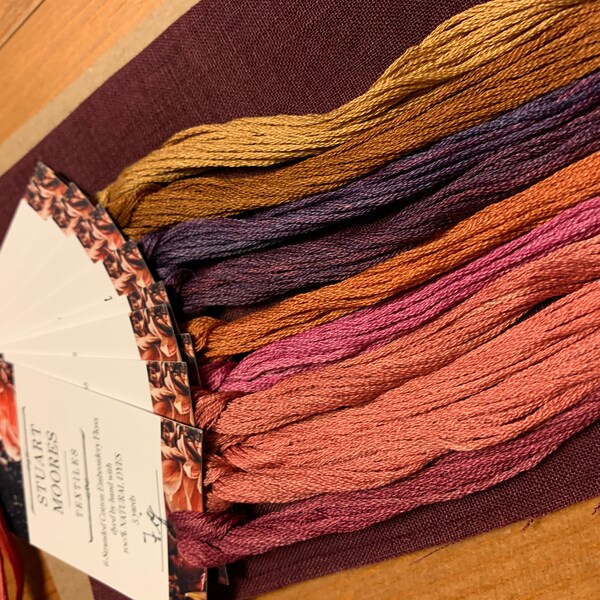 PLANT DYED Embroidery Floss SINGLES // Naturally Dye Cotton Embroidery ...