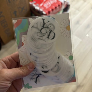 50 Personalized Edible Drink Toppers Quinceañera XV Design Custom Wafer ...