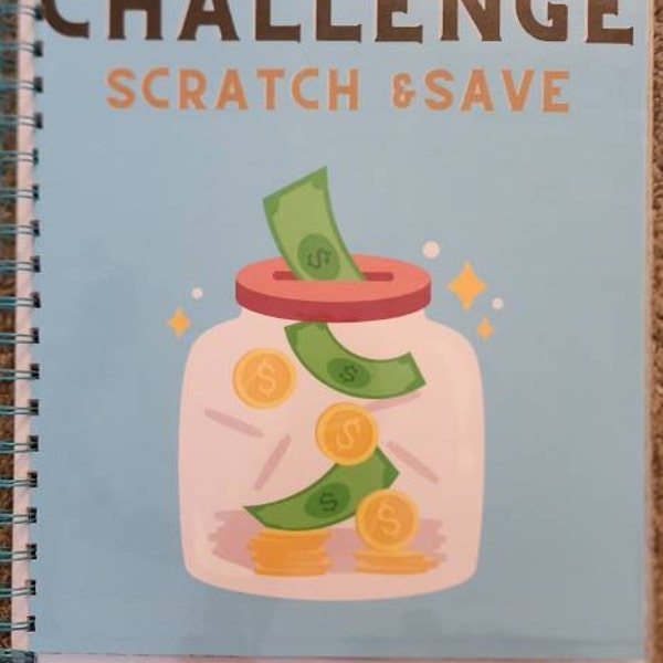Scratch and Save Challenge Envelope Book, Handmade, Savings Challenges ...