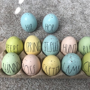 Rae Dunn Inspired Easter Egg Vinyl Decals Decals Only Rae - Etsy