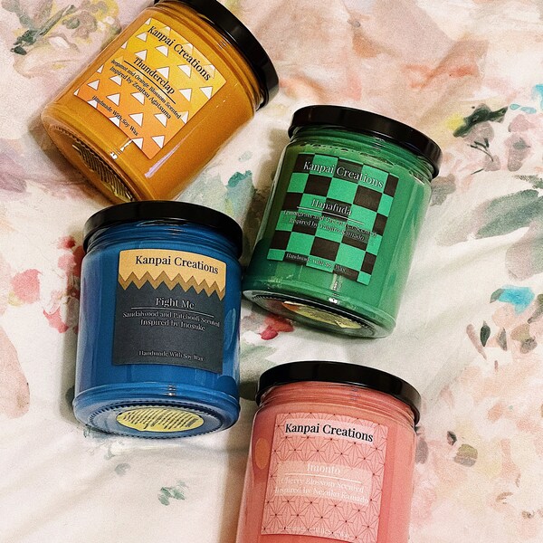 Slayer Bundle, 4 Scented Candles, Anime Candles - Etsy