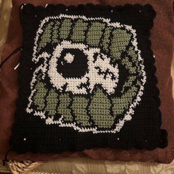 Vampire Eyeball Tapestry Crochet Pattern / Wall Hanging / Weird Art ...