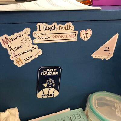 Black and White Math Stickers, Teacher Stickers, Math Puns, Sticker Set ...