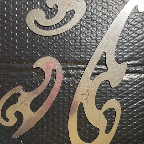 French Curve Ruler 301 Stainless Steel Ruler Leather Craft Tool 3 ...