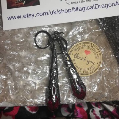 Keychain Keyring Silver Welsh Dragon With Gemstones to Choose - Etsy UK