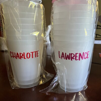 Custom Frosted Cups - Etsy