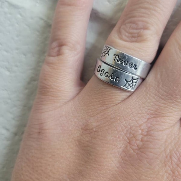 Macabre Ring, Halloween, Horror, Goth, Aluminum Ring - Etsy