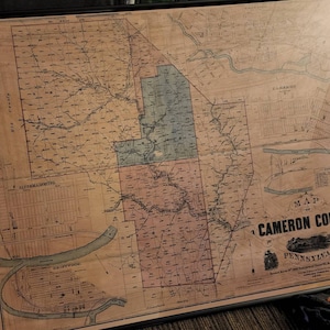 Alabama 1819 Old State Map Detailed Early Map War of 1812 - Etsy