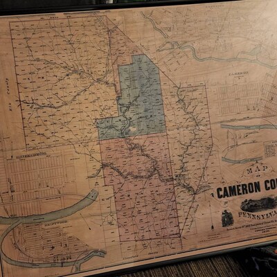 Detroit Area 1860 Old Town Map With Homeowner Names Michigan - Etsy