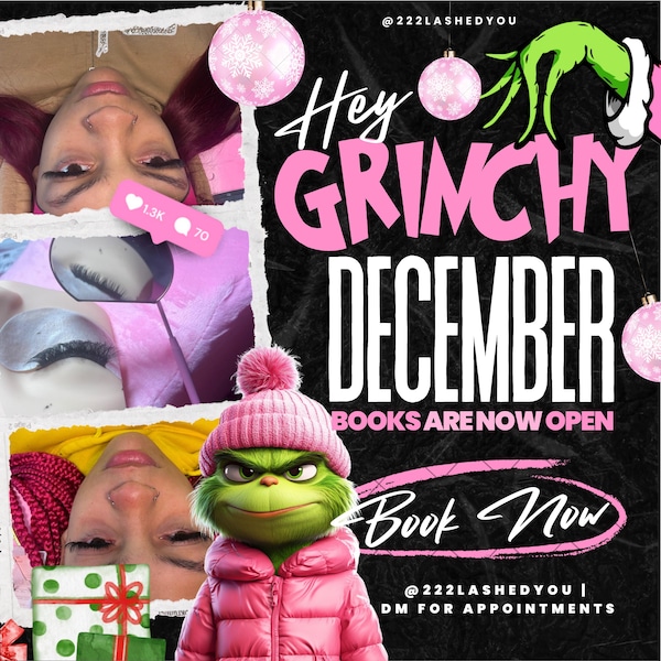 December Bookings, December Booking Flyer, Christmas Booking Flyer ...