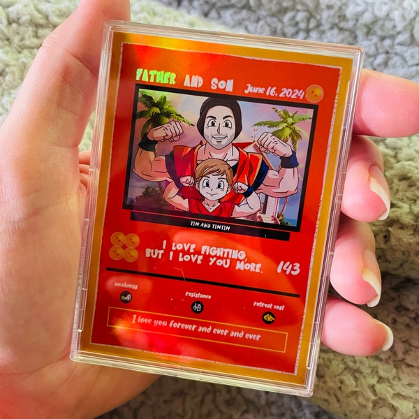 Anime Wanted Poster Card , Fully Custom Wanted Card, Wedding Gift ...