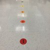 Teacher's Helper - Set of 27 Floor Decals. Spots: "line Leader", "door ...