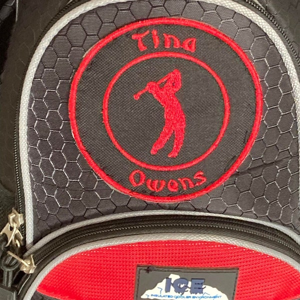 Custom Embroidered Patch Golf Circle Patch Personalize It Sew on or ...