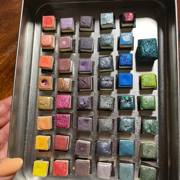 30 Pcs Dot Card - Watercolor Handmade Color Sampler Set - Tester ...