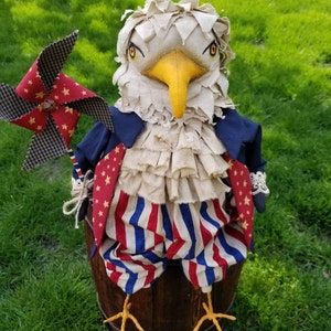 Eagle Epattern-primitive Eagle USA Liberty Cloth Doll Craft Digital ...