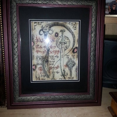 DEMON SWORD Cthulhu Larp Necronomicon Scrolls Dark Occult Witchcraft ...