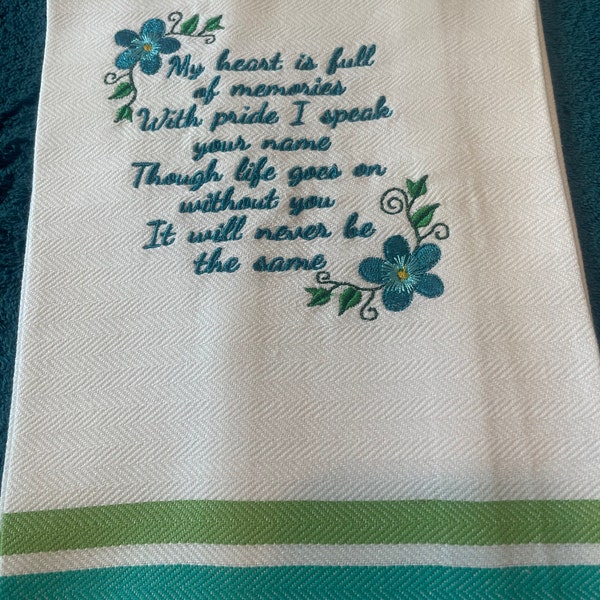 Memory Pillow Embroidery Machine Design, Sympathy Pattern (digital ...