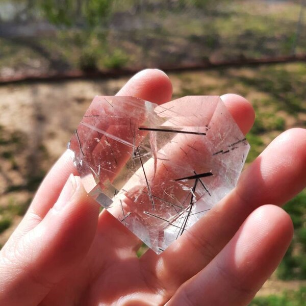 Rainbow Filled Clear Rutile Quartz Crystal Tower - Etsy