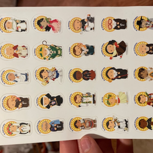 Saint Sticker Sheet Bullet Journal Stickers Planner Stickers Bible ...