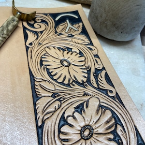 SUNFLOWER BELT PATTERNS 2 Different Repeating Leather Belt Patterns ...