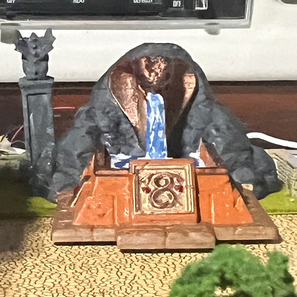 Temple Set: Shrines Statues Columns and Coffins D&D Pathfinder 3D ...