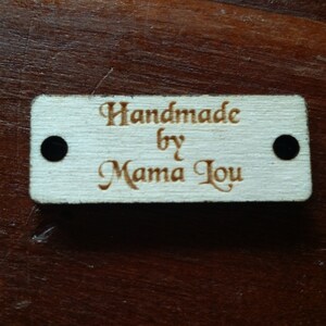 Custom Wooden Labels,custom Name Tags,labels for Handmade Products ...