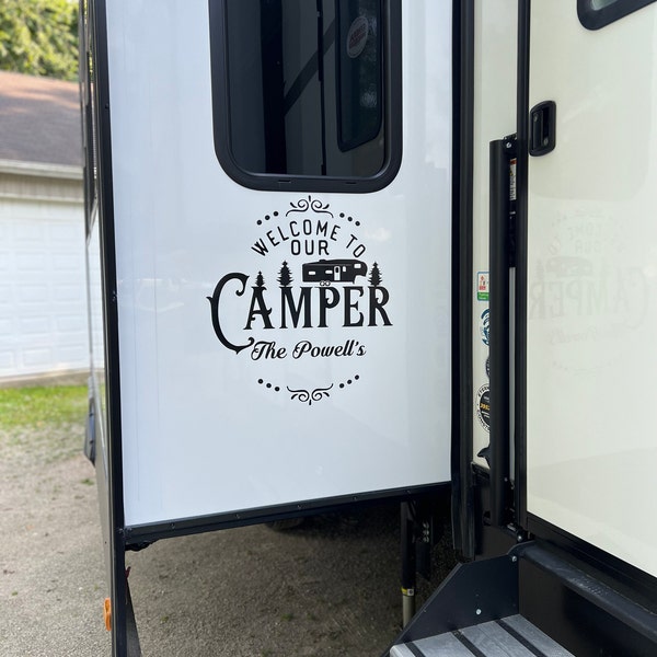 Camper Decal Outdoor Decals Vinyl Decals Pop up Camper Decal Camping ...