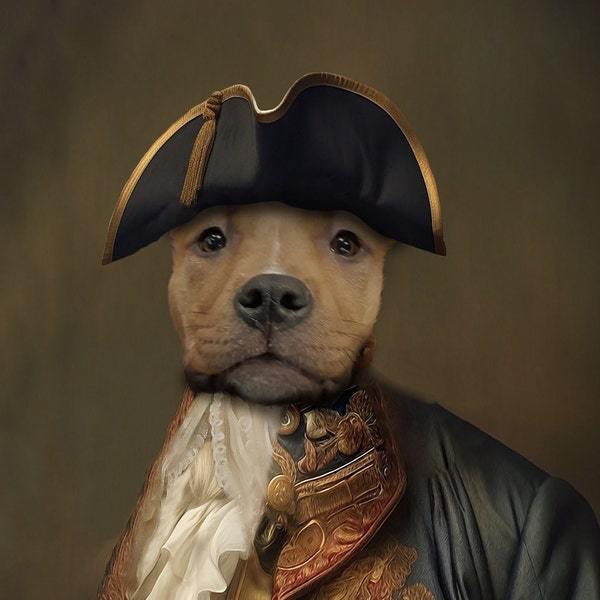 Custom Royal Dog and Cat Portrait Queen, Custom Royal Family Portrait ...