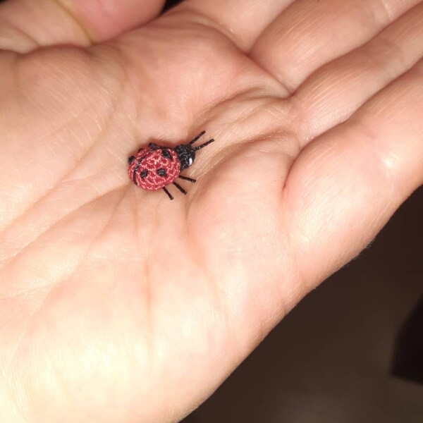 Crochet Pattern Micro Ladybug Amigurumi: Make Your Own Miniature ...