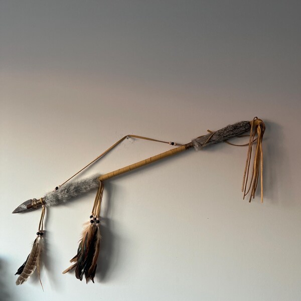 Coup Stick Staff 68" Long Wall Hanging Home Decor Native American Style ...
