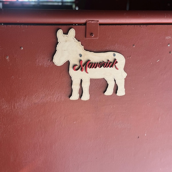 Show Goat Pen Sign With Hanging Name Plate, Wood Livestock Show Sign ...
