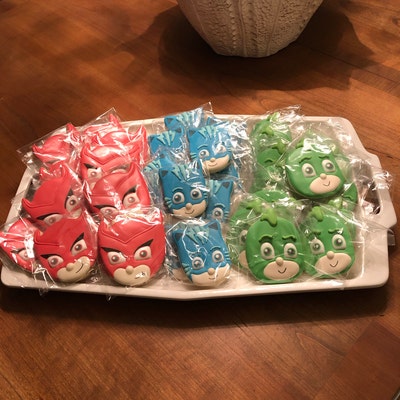Pj Mask Cookies - Etsy