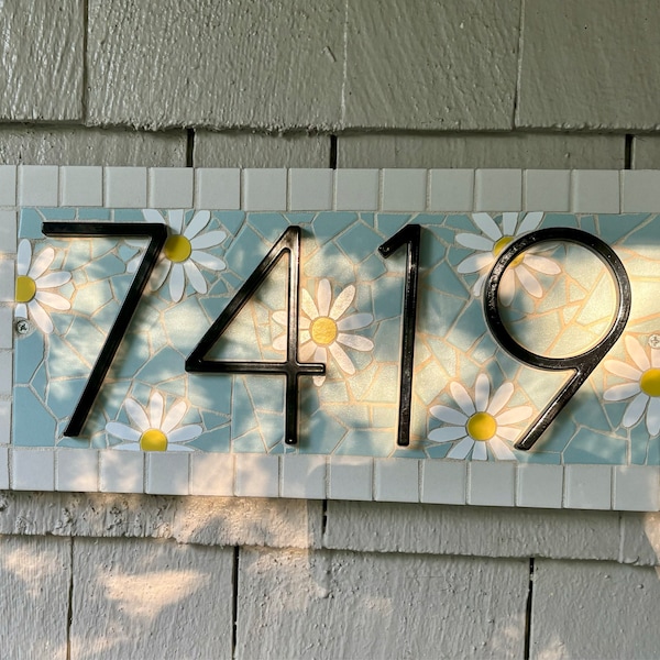 Address Number Sign - Black Metal House Numbers - Handcut/handcrafted ...